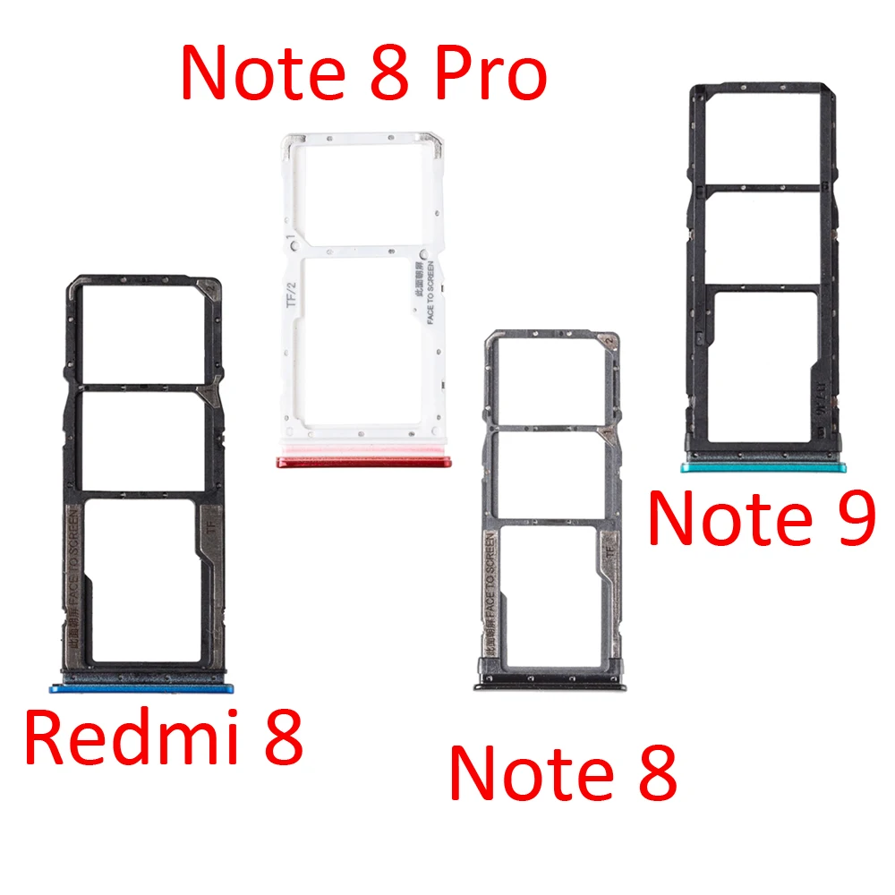 Sim Tray Holder For Xiaomi Redmi 8 Note 8 9 Pro SIM Card Tray Slot ...