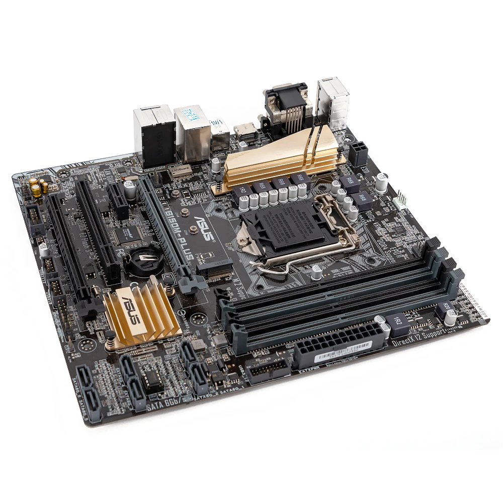 Asus B150M-PLUS Desktop Motherboard B150 Socket LGA 1151 For Core i7 i5 ...