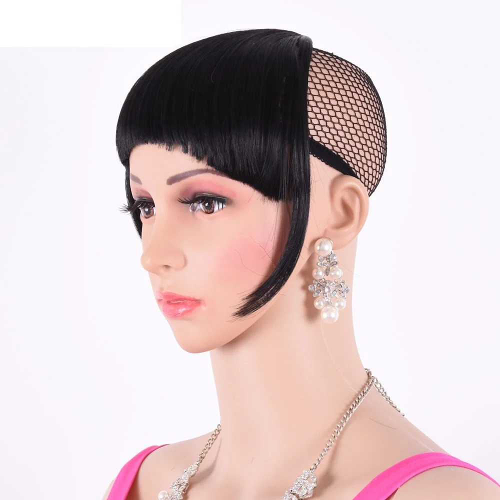 Chignon,bang with bun-Moyen--Faux cheveux matut chignon et Bang ...