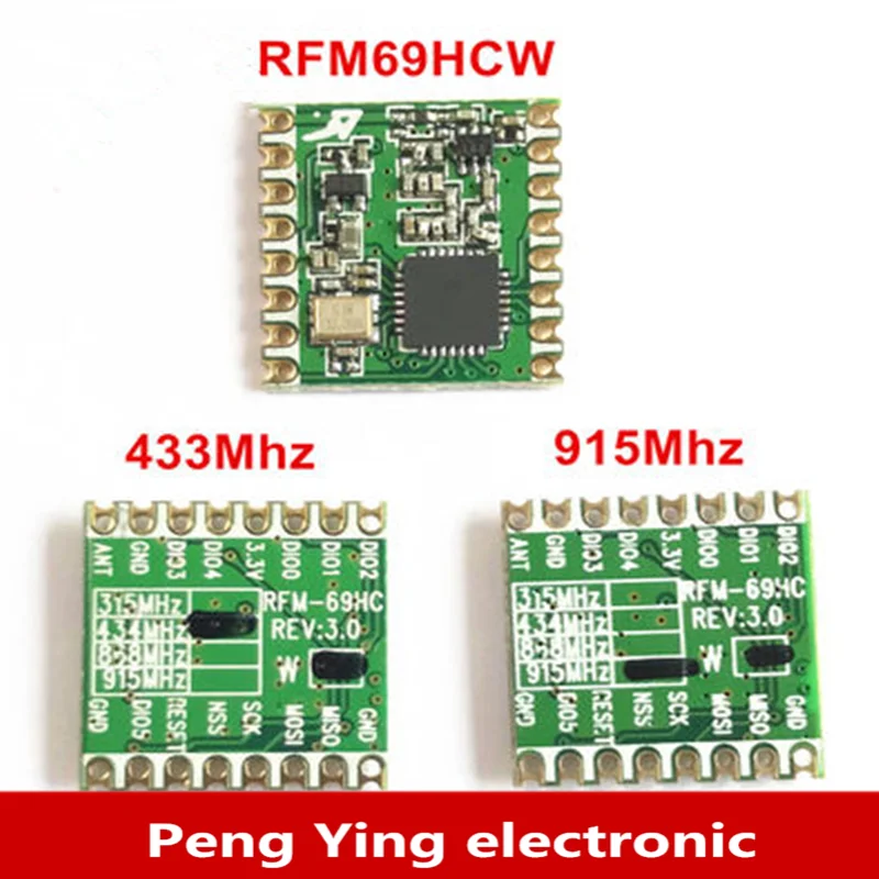 10-5pcs-RFM69HCW-RFM69-433MHZ-915MHZ-868MHZ-Wireless-transceiver-module ...