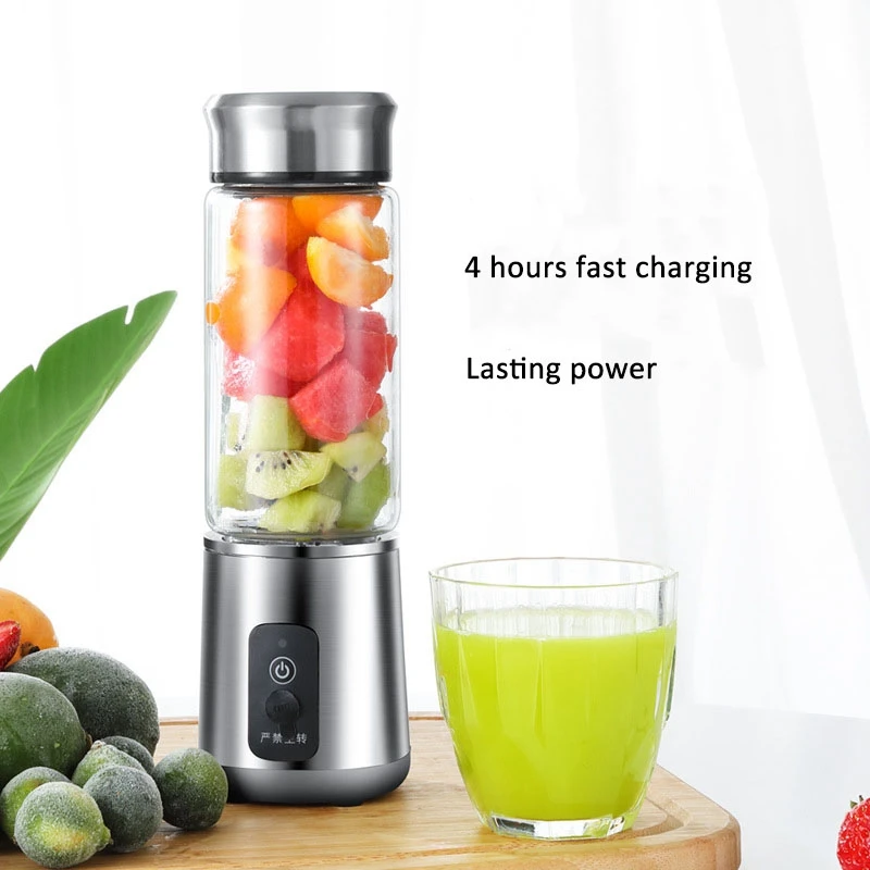 380Ml Portable Juicer Multifunction Cut Mixer Usb Charging 6 Blades ...