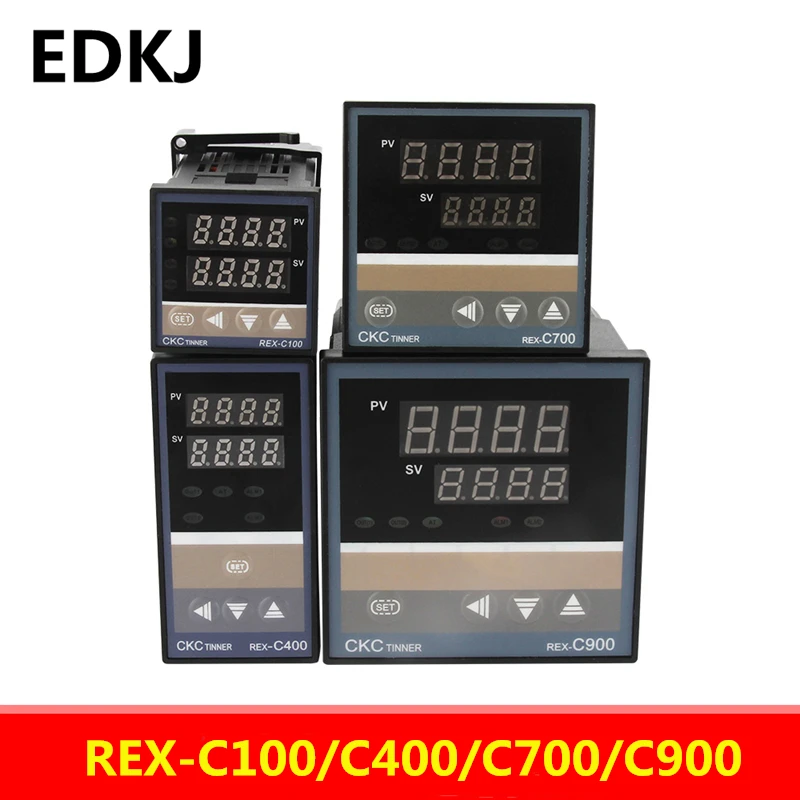REX C100 C400 C700 C900 RKC PID 디지털 지능형 산업용 온도 조절기, 릴레이 SSR 출력, 220V|스마트 온도 조정 시스템| - AliExpress