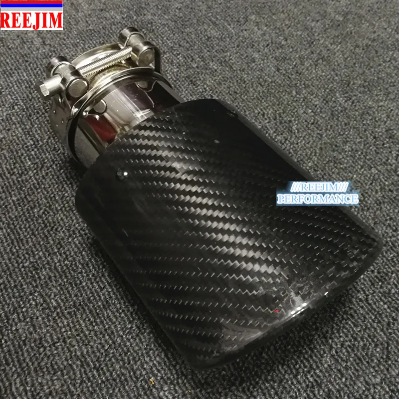 Овальный Наклонный выхлопной наконечник из углеродного волокна ...