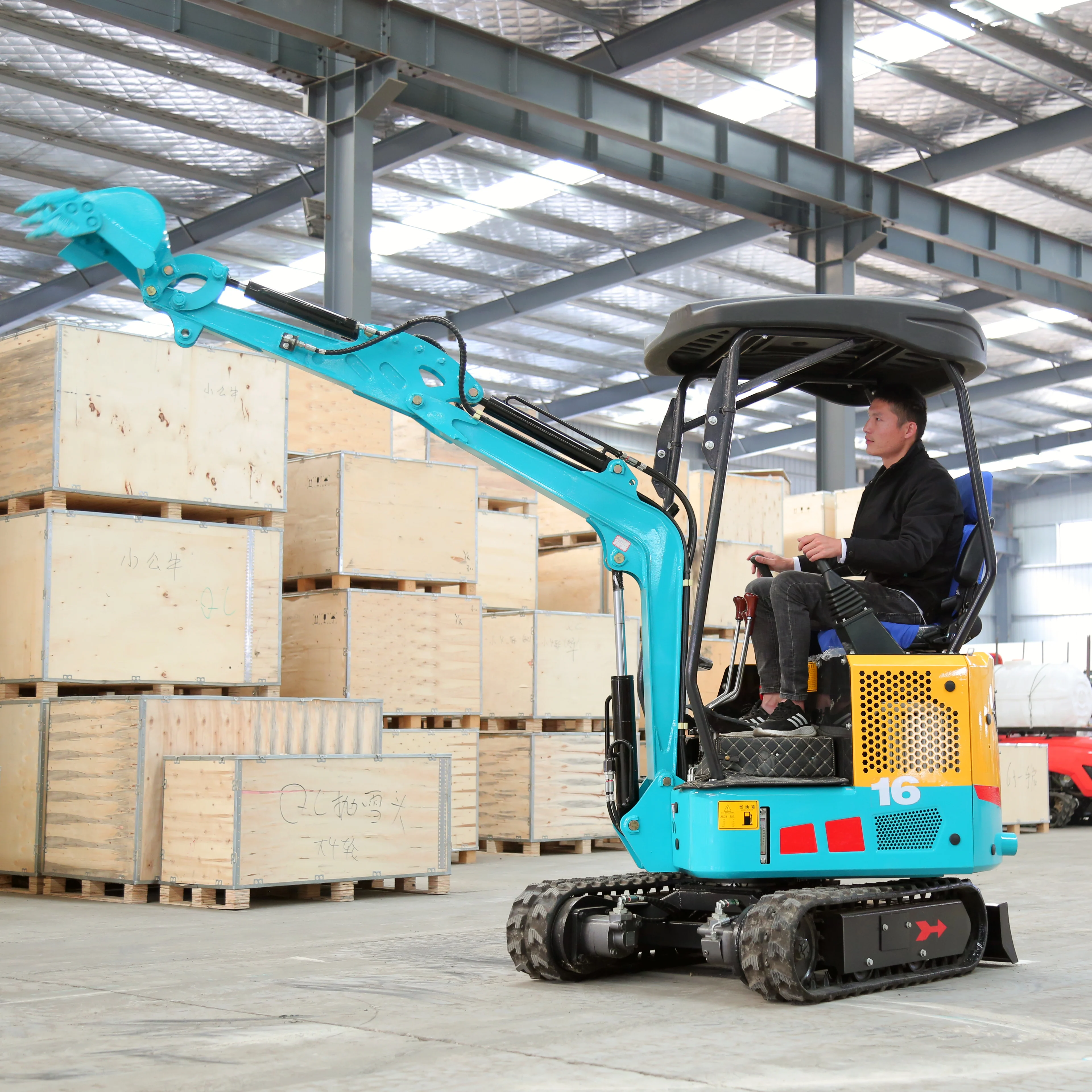 Fast Delivery Hydraulic Crawler Excavator Mini Digger 1 Ton 1.5 Ton 1.8 ...