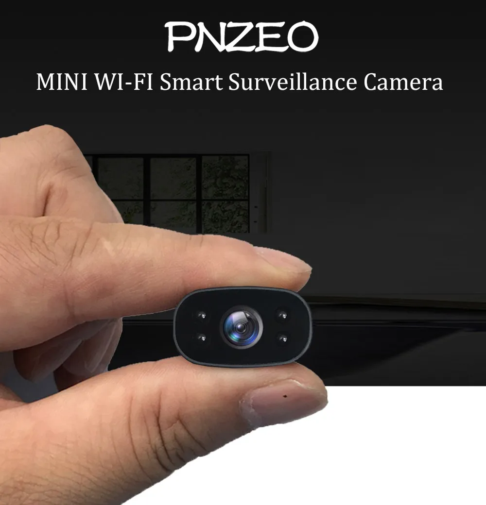 Version HD 1080P avec mémoire 128G-PNZEO-Mini caméra IP de sécurité à ...