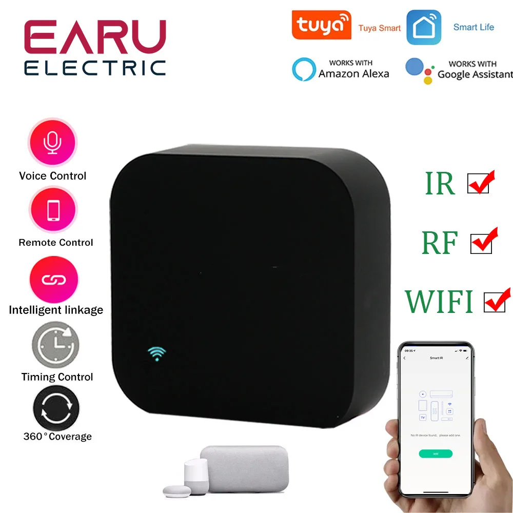 Tuya-WiFi-IR-RF-Remote-Control-for-Air-Conditioner-TV-Smart-Home ...