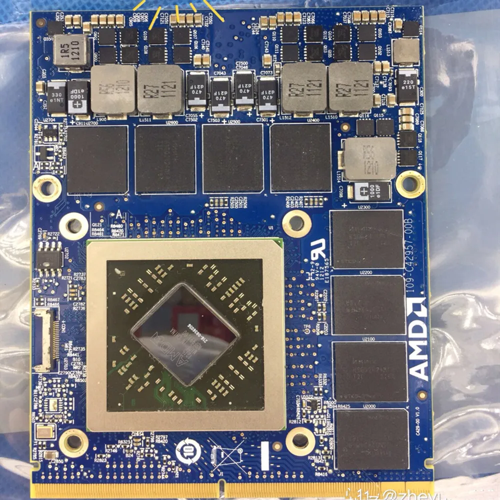 비디오 카드 gráfica HD7970M HD 7970M 2GB GDDR5 VGA 오리지널, para prueba M18X R1 ...