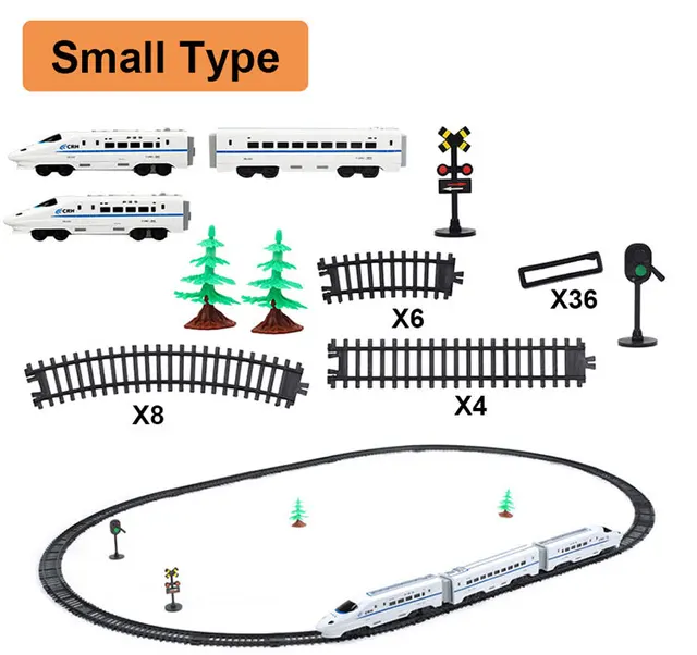 New Railway Electric Train Toy Rails Remote Control Railway With Train ...