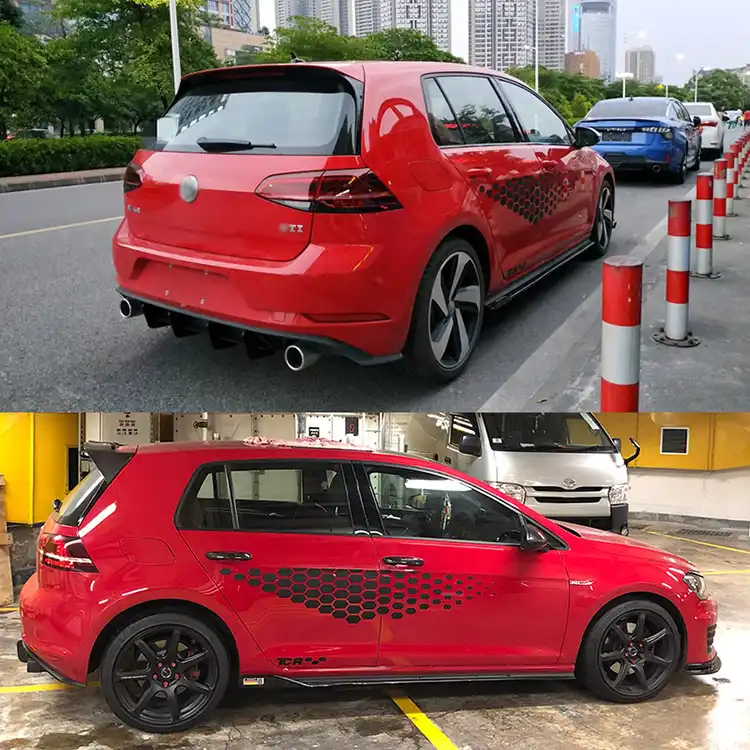 Simple Car Sticker Honeycomb Pattern Personality Decoration Suitable ...