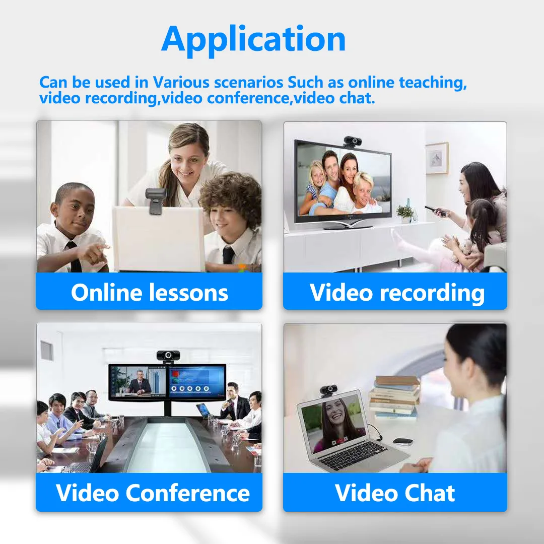 Caméra Web Full HD 1080p microphone antibruit intégré USB pour PC et ...