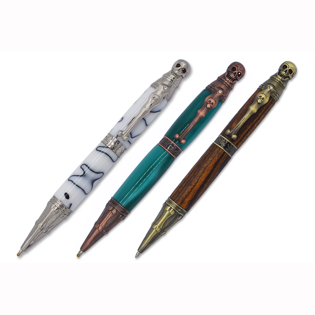 Diy Pirate Skull Twist Pen Kits Rz-bp229#- - Ballpoint Pens - AliExpress