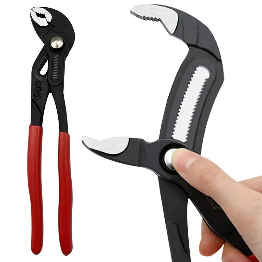 Water Pump Pliers Quick release Plumbing Adjustable Pliers Straight Jaw ...