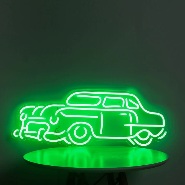 Cool Cars With Neon Lights Wallpaper
