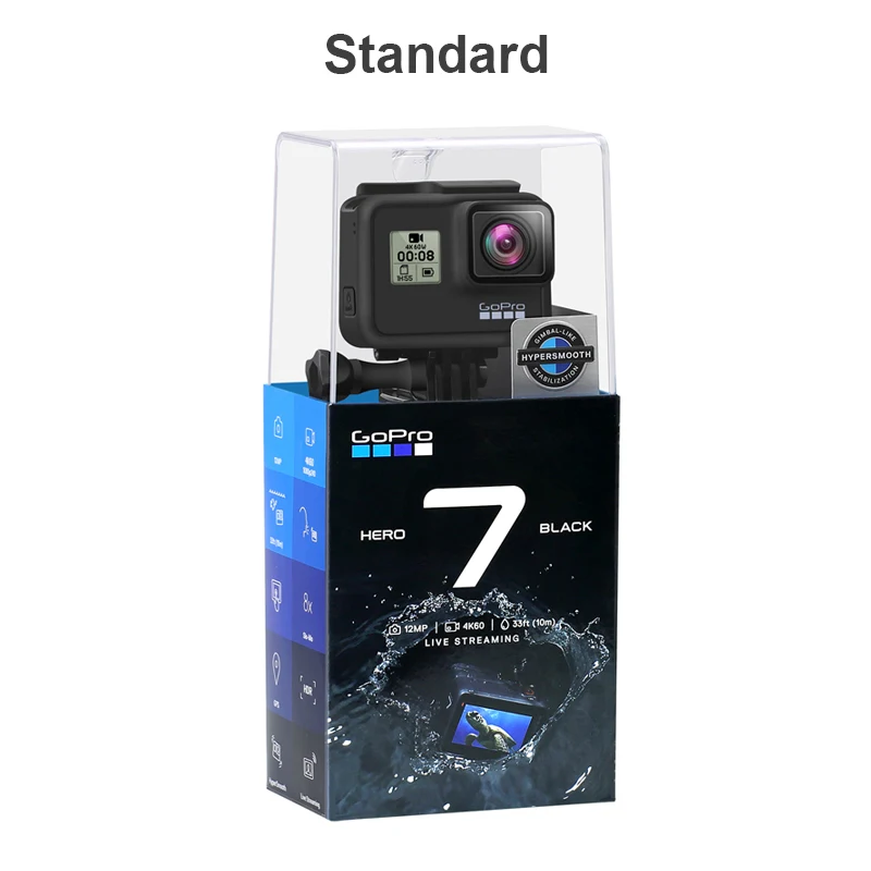 GoPro HERO 7 черная Водонепроницаемая Экшн-камера с сенсорным экраном ...