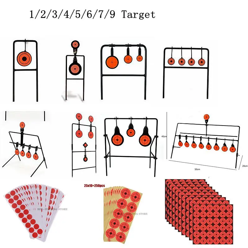 New-Military-2-3-4-5-6-7-9-Targets-Automatic-Reset-Rotating-Shooting ...
