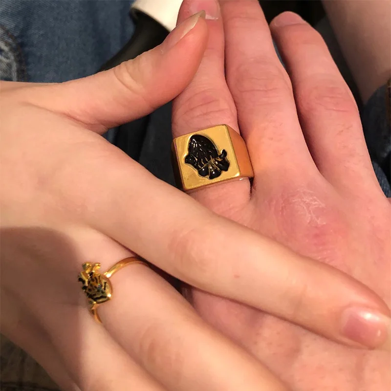 Matching Couple Heart Rings | Dagiba Jewelry