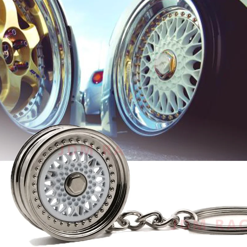 Car-Keychain-Key-Chain-Auto-Key-Ring-Keyring-Mini-5-Spoke-Wheel-rim ...