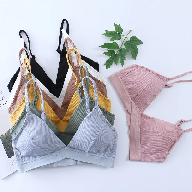 French Seamless Bras Women Push Wire | Underwear Bras Cotton Push Bra ...