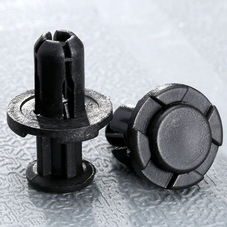 50Pcs Car Fastener Black Nylon Push Type Engine Cover Car Rivet Clips ...