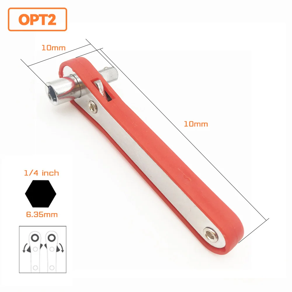 CLE A MOLETTE,Black 03--Clé à cliquet magnétique réglable 1-4 ...