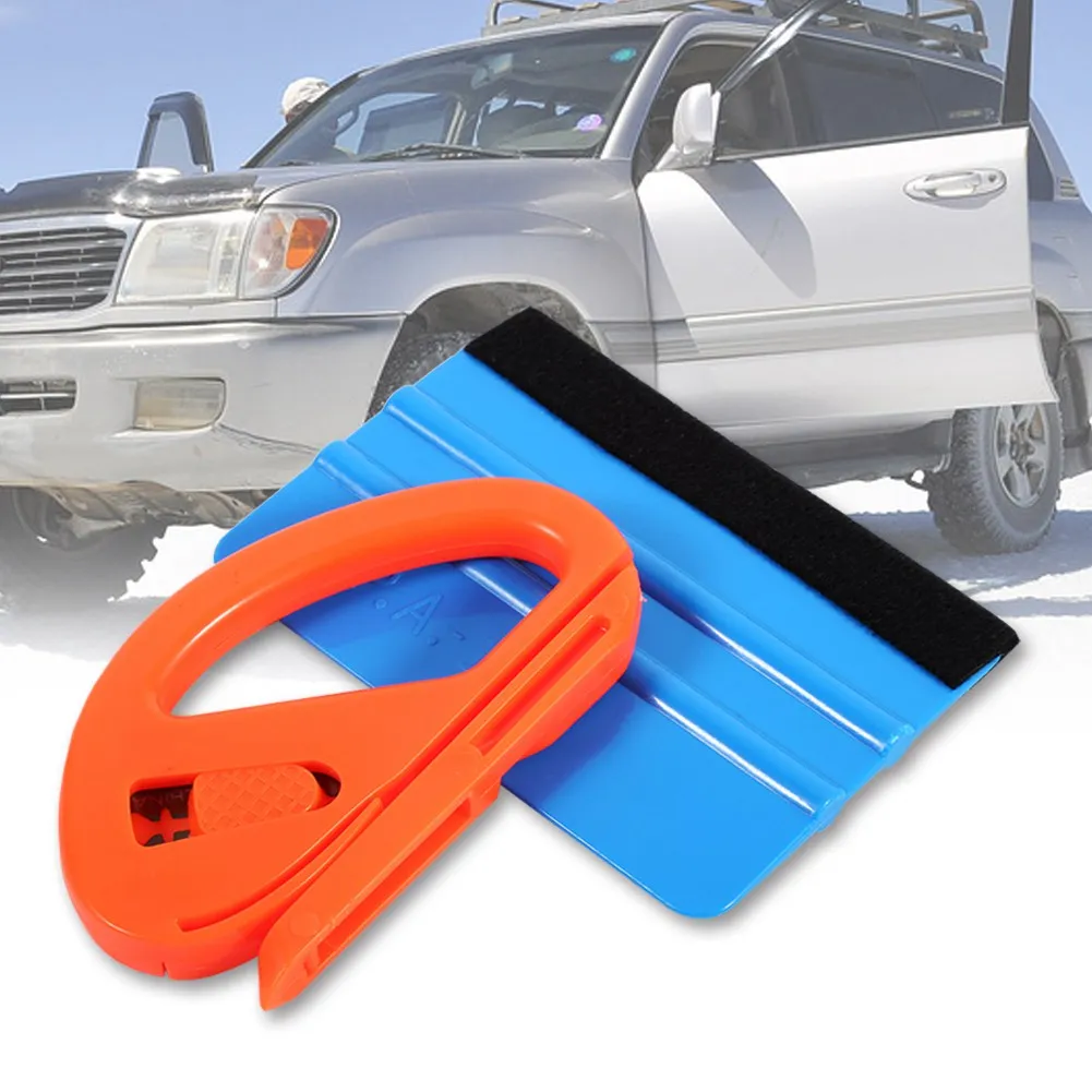 Vinyl Safety Cutter Felt Edge Squeegee Scraper Kit Vehicle Car Wrapping ...