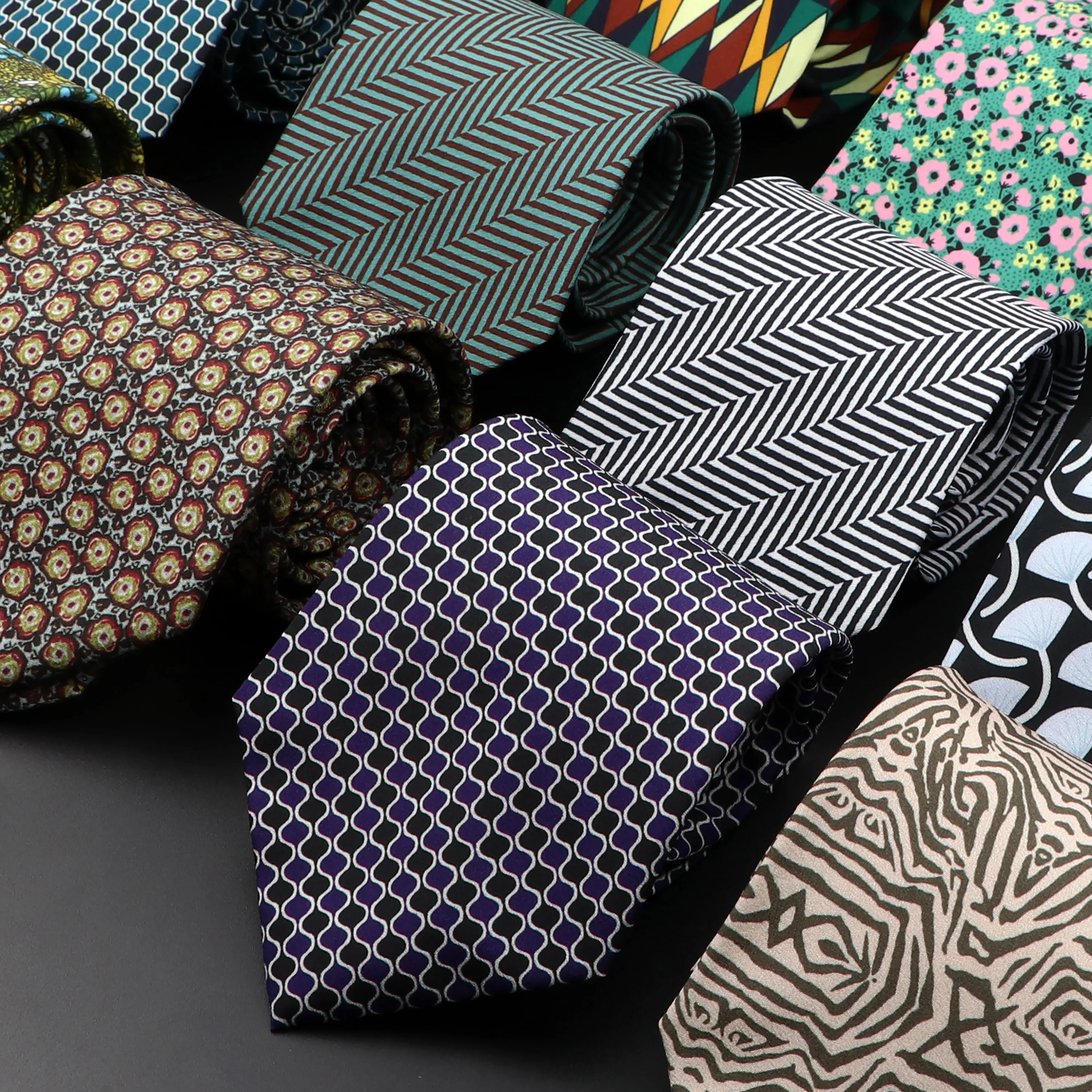 Corbata-de-moda-para-hombre-corbatas-florales-a-cuadros-de-Cachemira-a ...