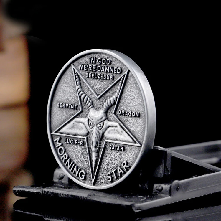 Lucifer Morning Star Satanic Pentecostal Coin In God We Trust Father ...