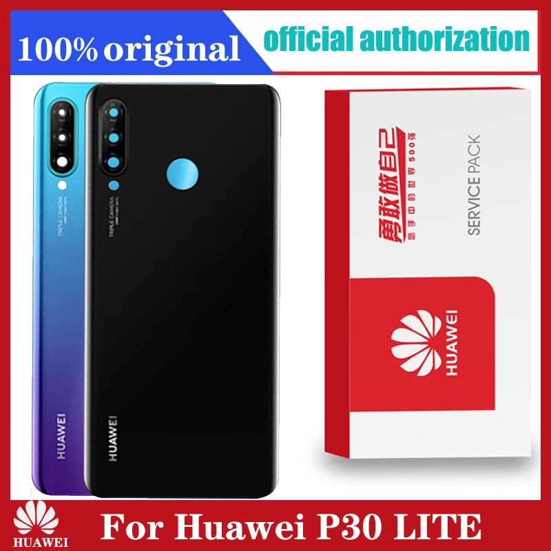 Original Back Housing Replacement for HUAWEI P30 Lite Back Cover Battery Glass Huawei Nova 4e ...