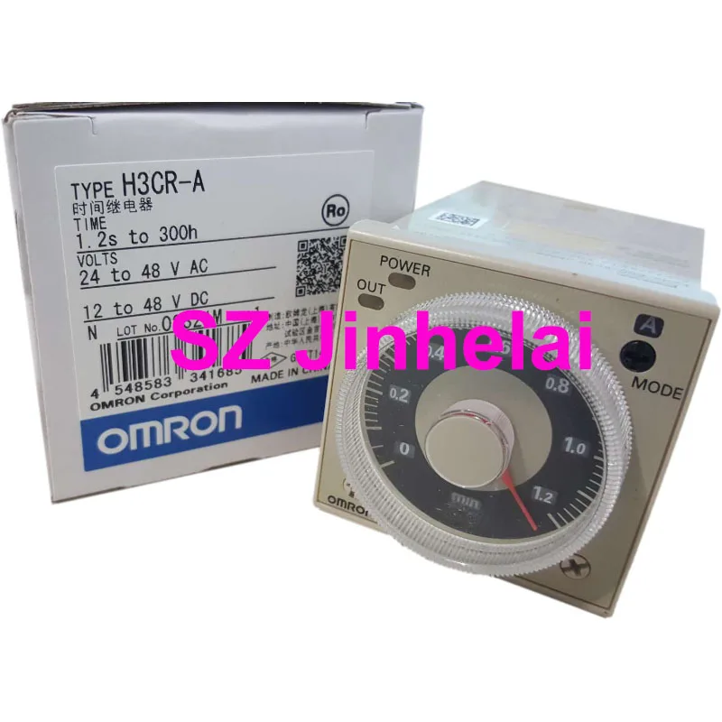 Omron H3cr-a 24-48vac/12-48vdc Authentic Original Time Relay Adjustable ...