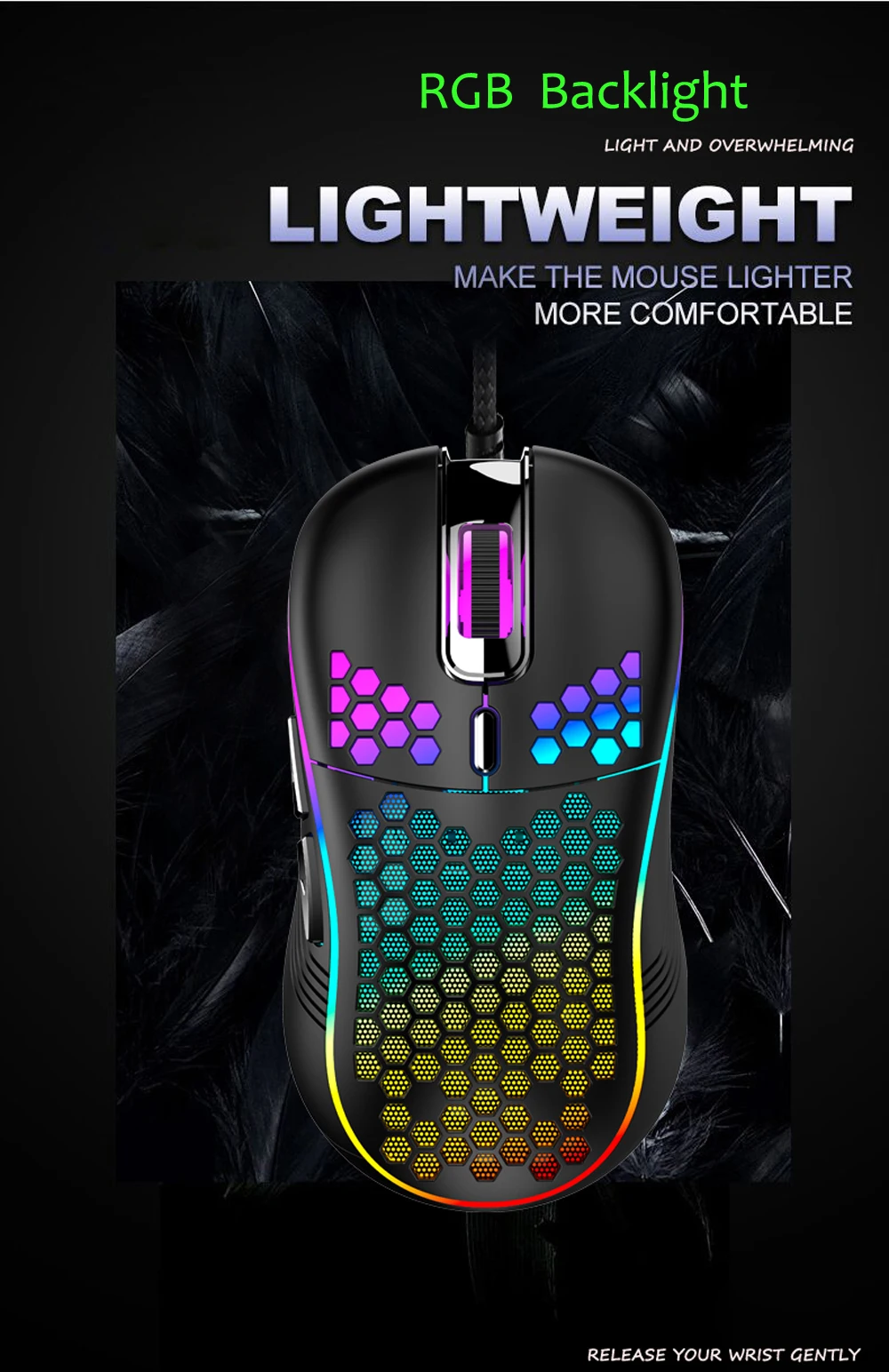 Shop Generic Gaming Mouse Gamer USB Wired Mice Backlight 6 Keys Mouse ...