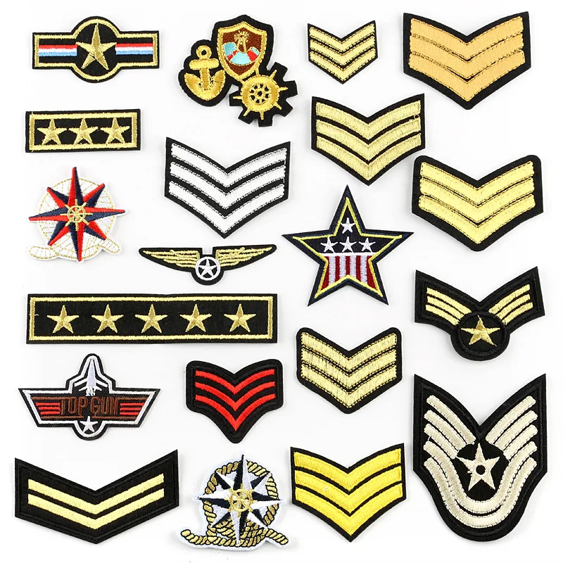 Army-Solider-General-Military-Rank-Patch-Embroidery-Iron-on-Tactical ...