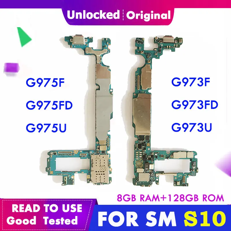 Motherboard For Samsung Galaxy S10 Plus 128gb G973f G973fd G973u G975f ...