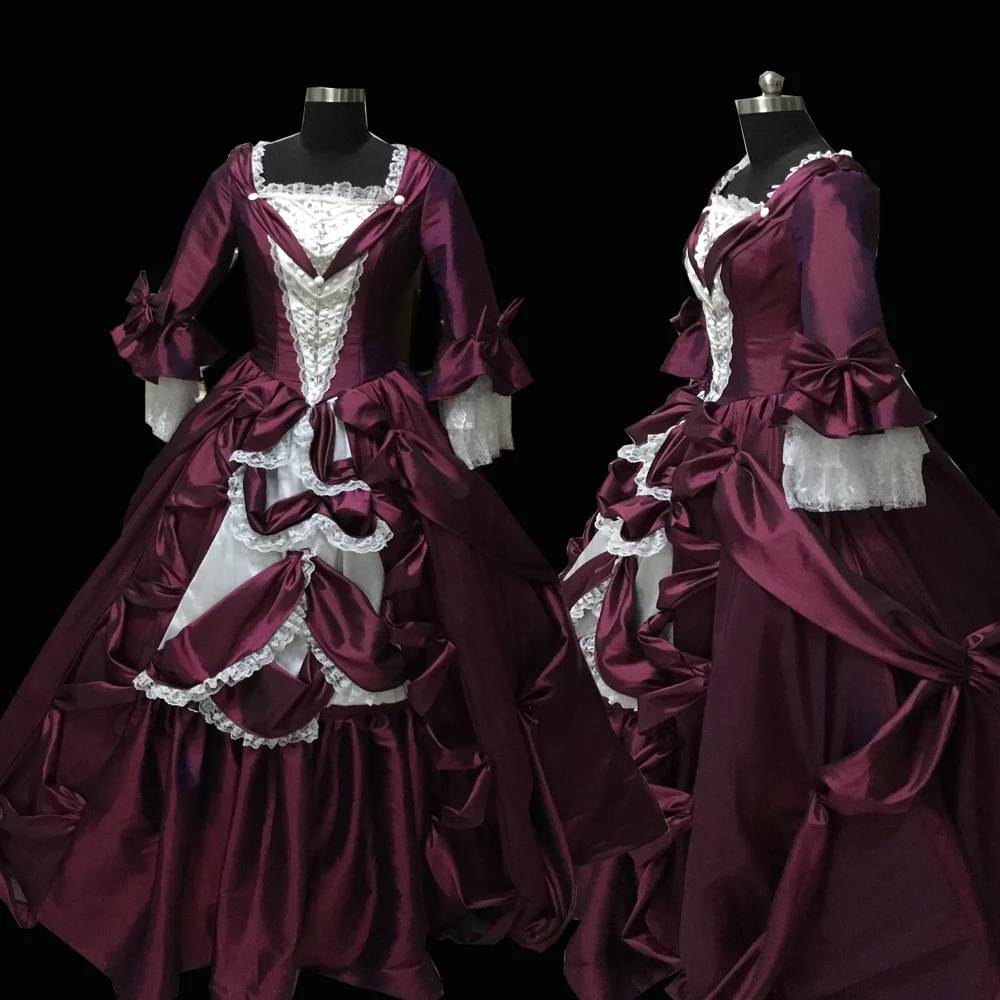 2020 New victorian Halloween Cosplay dress Colonial Georgian ...