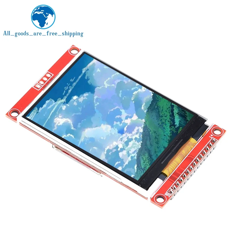 2.8" 240x320 SPI TFT LCD Serial Port Module With PCB Adapter Micro SD ...