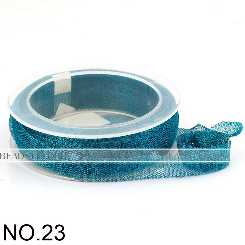 Soft Titanium Tubular Mesh Ribbon,6mm/12mm/20mm , Gold Silver Italian ...