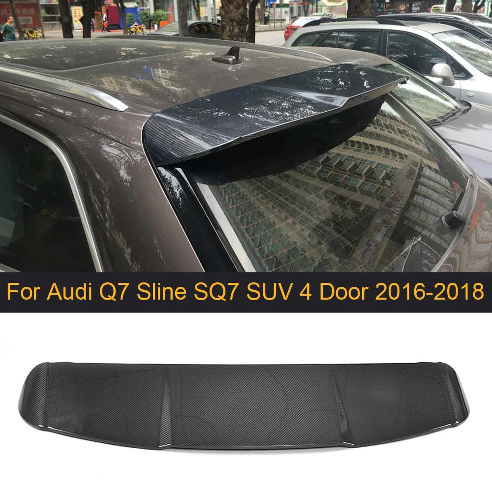 Carbon Fiber Car Rear Spoiler Window Wing For Audi Q7 Slin SQ7 SUV 4 ...