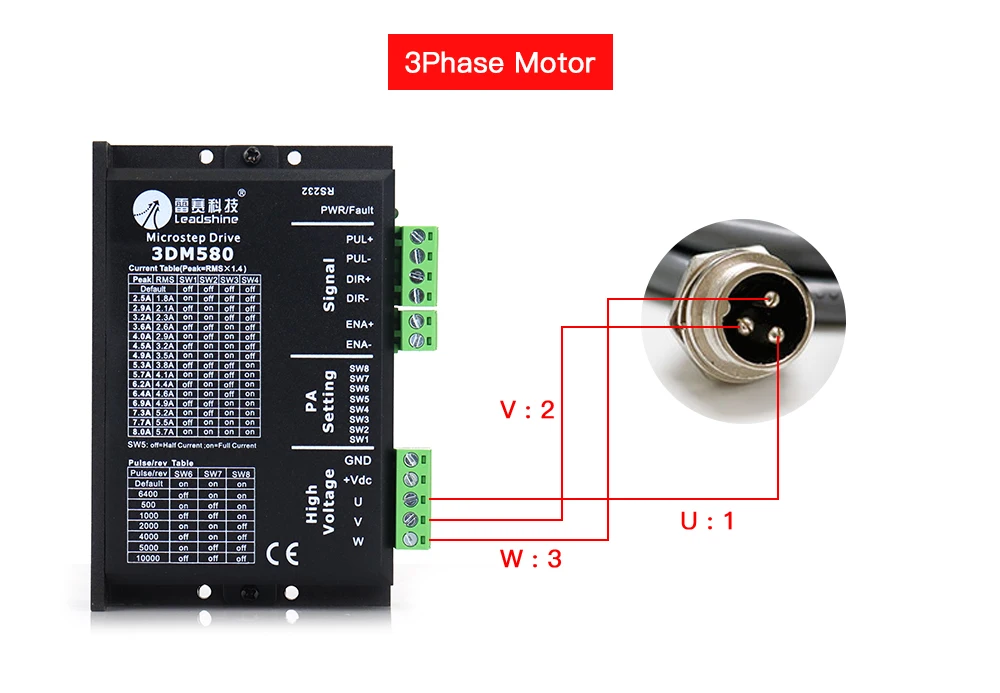 WaveTopSign Rotary Attachment with Chucks 2Phase 3Phase Stepper Motor – wavetopsign