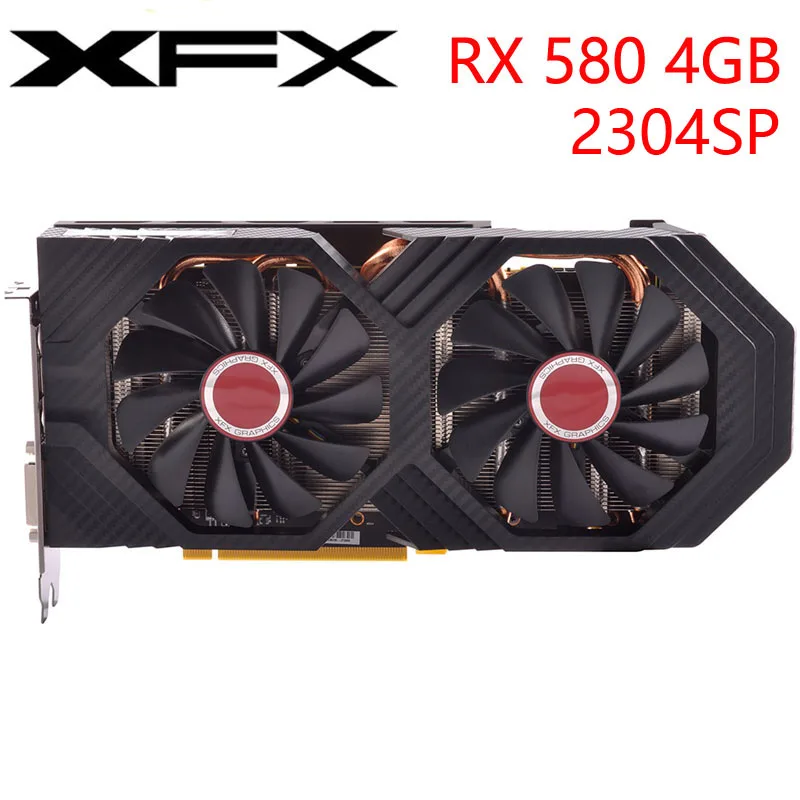 XFX Video Card RX 580 4GB 256Bit GDDR5 Graphics Cards for AMD RX 500 ...