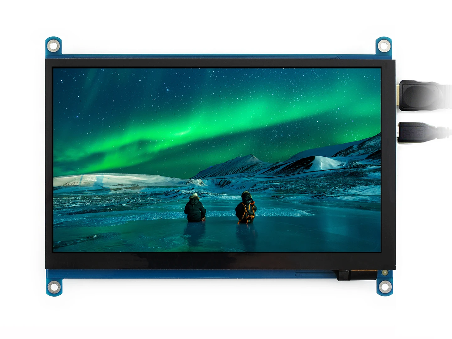 Waveshare 7 인치 HDMI LCD (H) 모니터, 1024x600 해상도, IPS 정전식 터치 스크린, 라즈베리 파이 ...