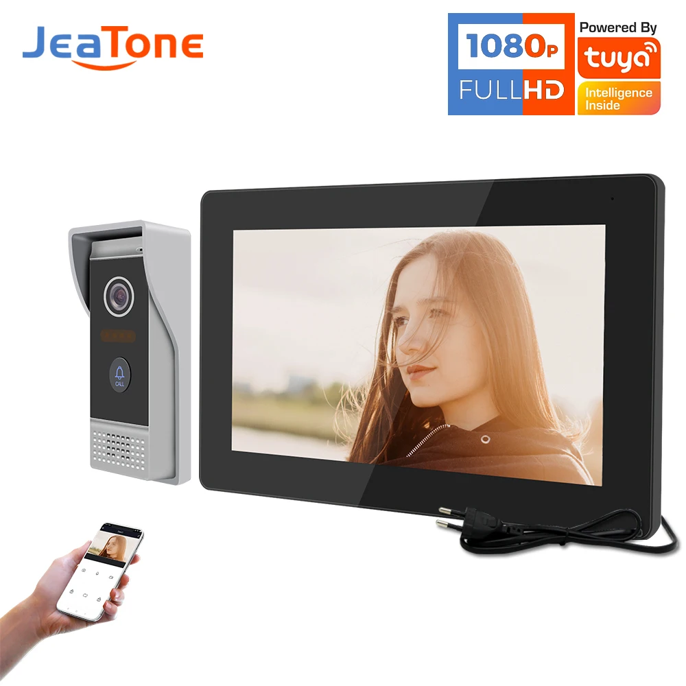 【tuya 1080p】wifi Smart Video Doorphone Video Intercom System Apartment ...