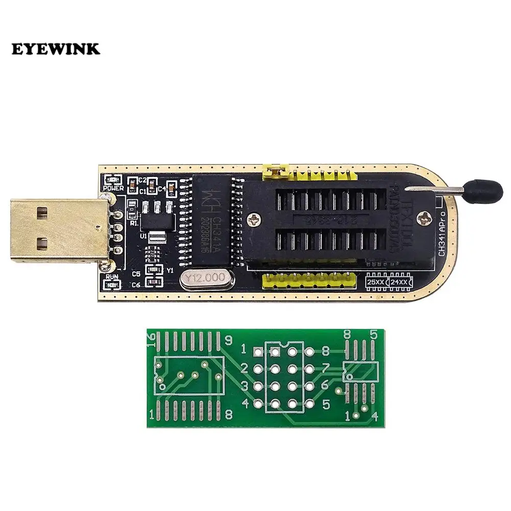 Programador usb eeprom flash bios da série 24 25, 1 peça, com software ...
