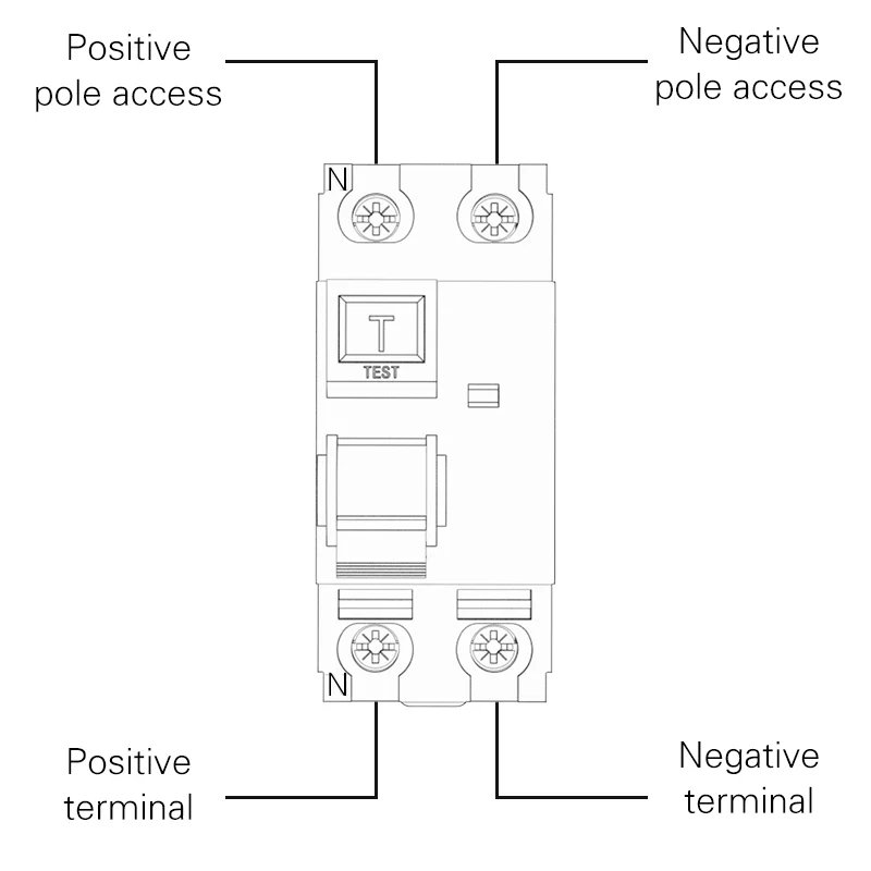 2P 40A 30mA 누설 회로 차단기 잔류 전류 회로 차단기 RCCB 누설 단락 보호|서킷 차단기| - AliExpress
