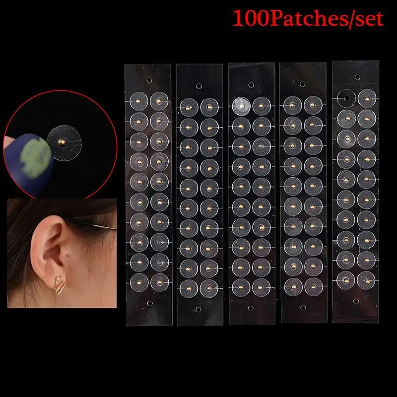 100/600pcs Clear Ear Point Stickers Ear Pressure Stick Acupuncture ...
