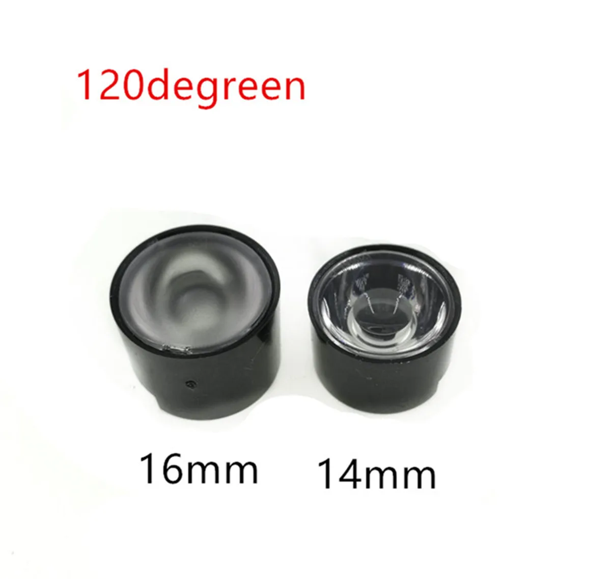 IR-1W-3W-High-Power-LED-lens-14mm-16mm-120degree-lens-with-black-holder ...