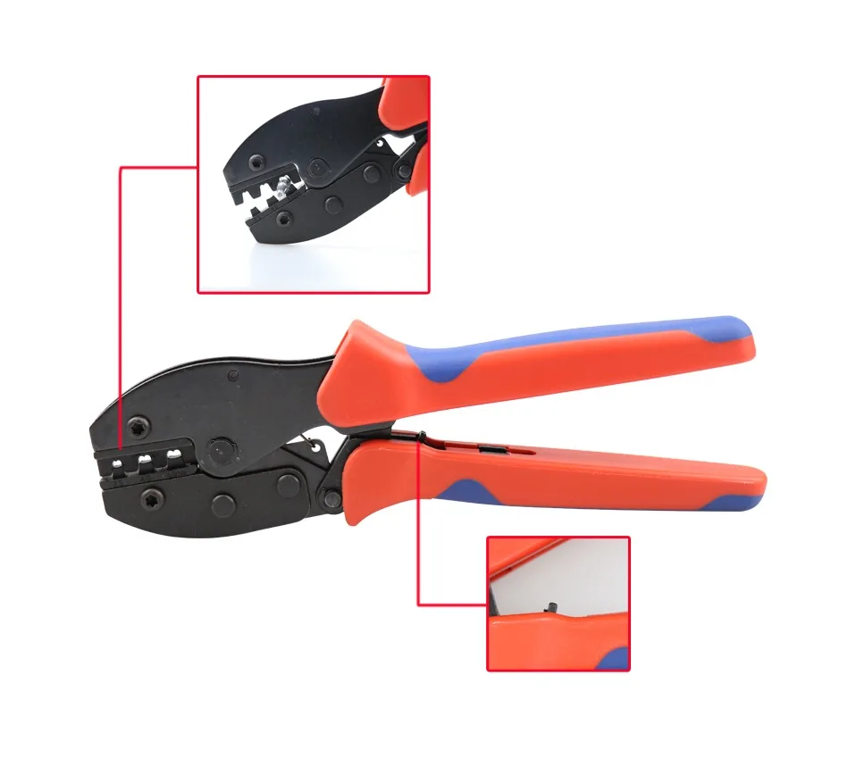 Pince outil,Jeu de pinces à sertir de couleurs, outil de sertissage pour énergie solaire ...