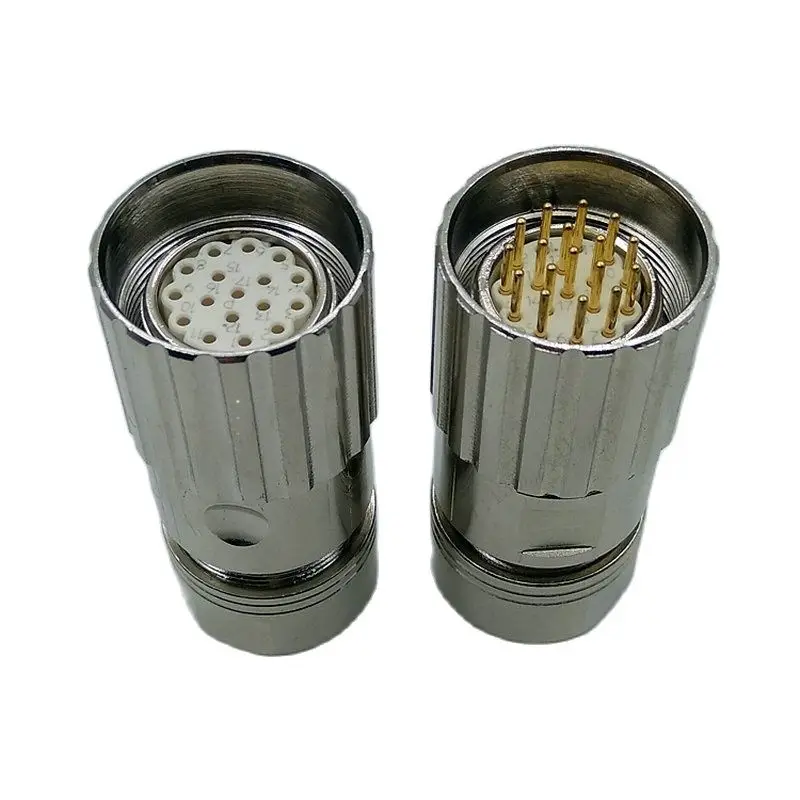 Standard M23 M623 Straight Type Internal Thread / External Thread 17 ...