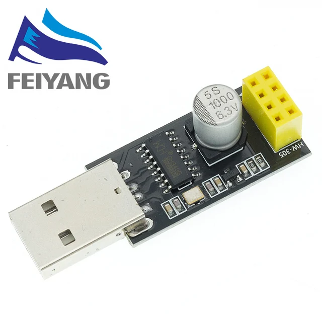 ESP01 Programmer Adapter UART GPIO0 ESP-01 Adaptaterr ESP8266 CH340G ...