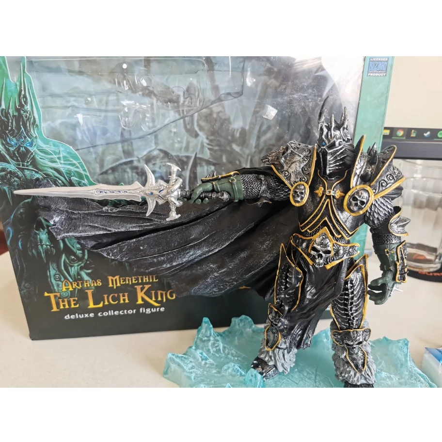 WOW Character Fall of The Lich King Arthas Menethil Action Figure Model ...