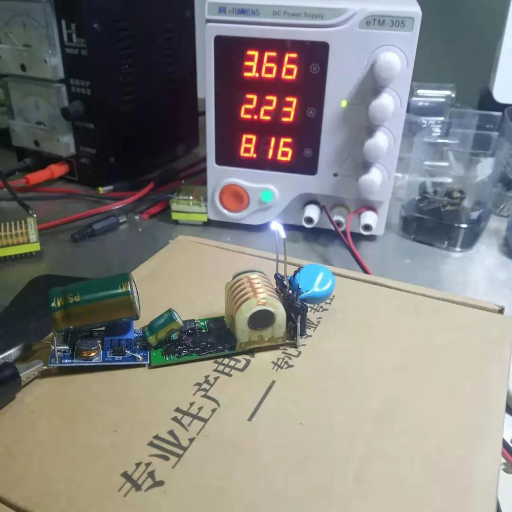 Voltage adjustable DC 3.7v-12v boost TO 10kv-15kv Arc Generator booster ...