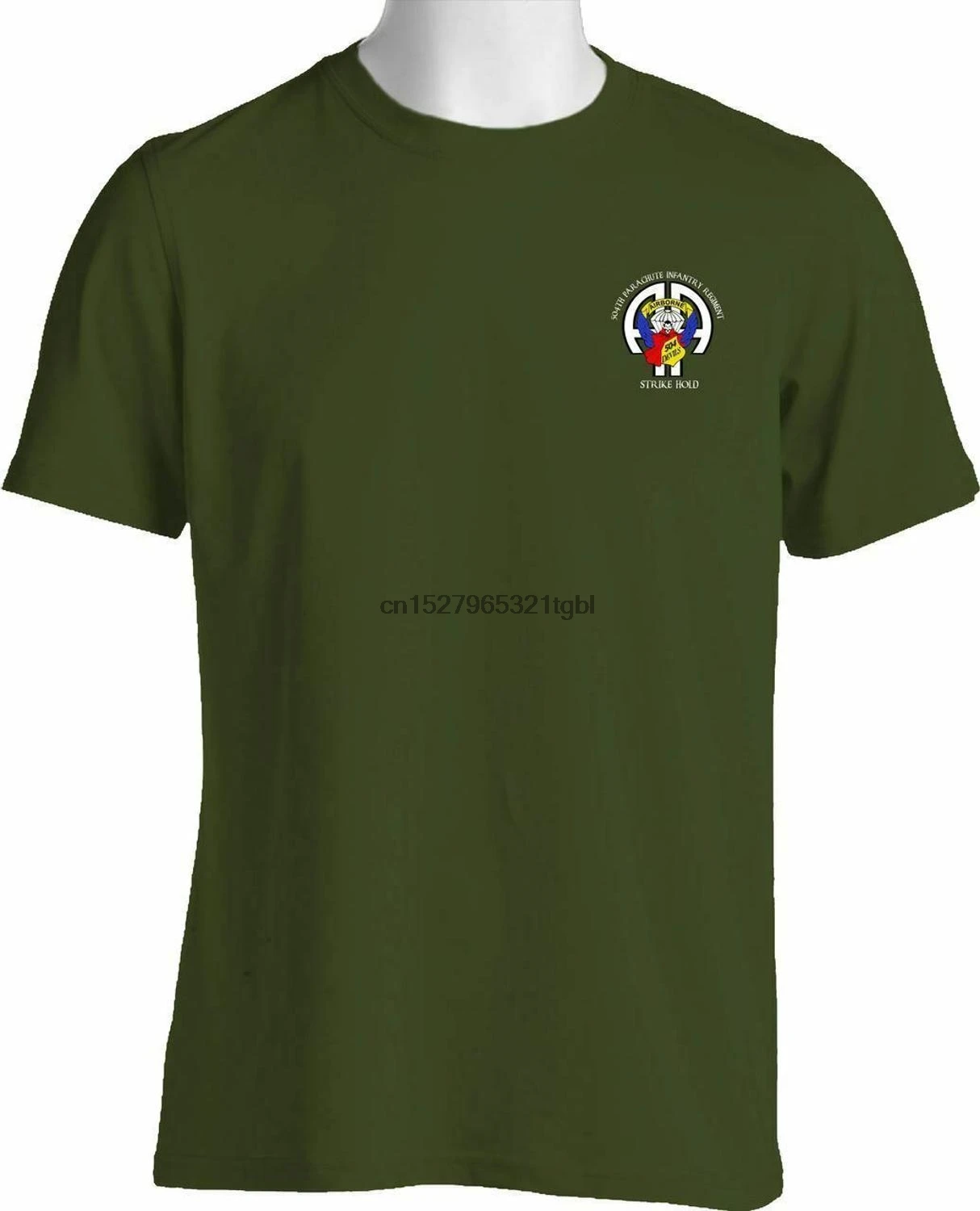 504Th Parachute Infantry Regiment Cotton Shirt 1051 New Hip Hop Men ...